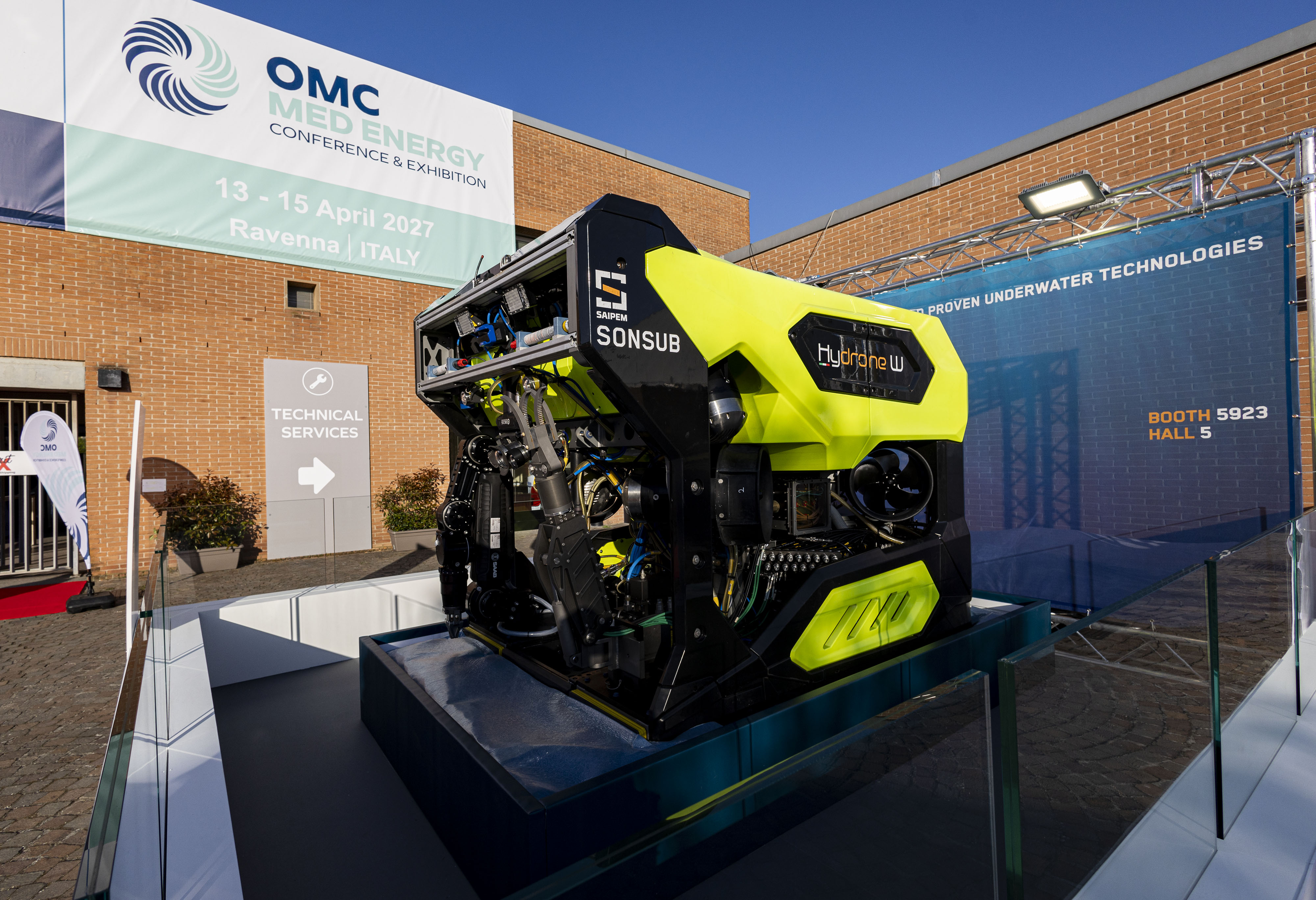 Saipem's all-electric underwater drone at the OMC Exhibition in Ravenna ...