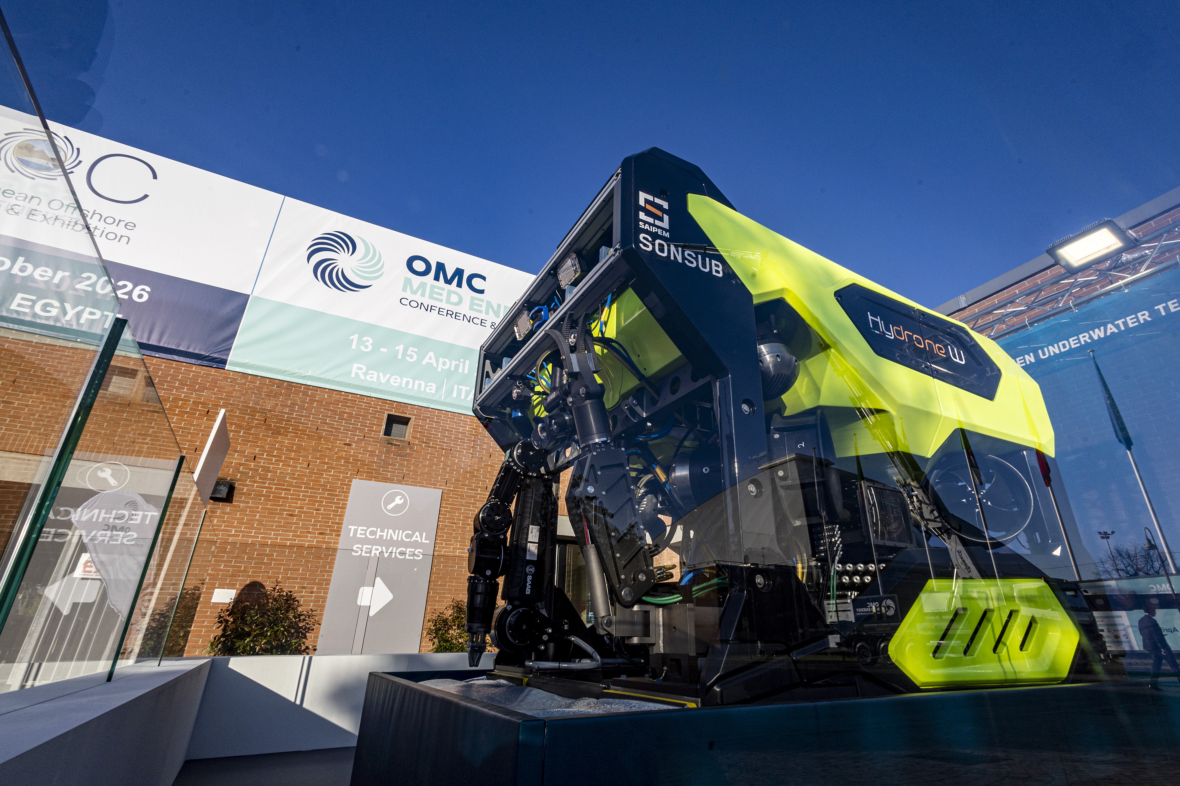 Saipem's all-electric underwater drone at the OMC Exhibition in Ravenna ...
