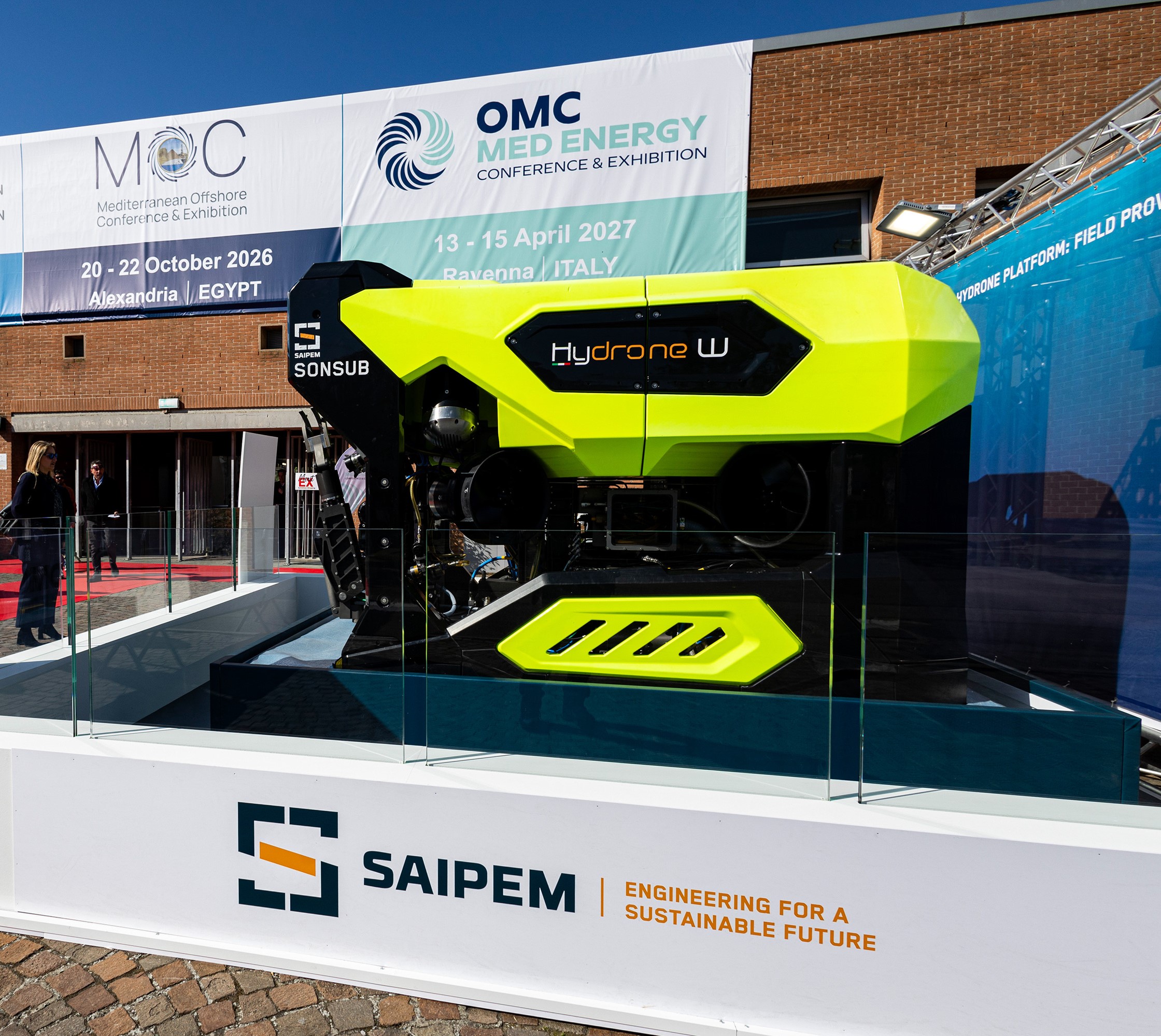 Saipem's all-electric underwater drone at the OMC Exhibition in Ravenna ...